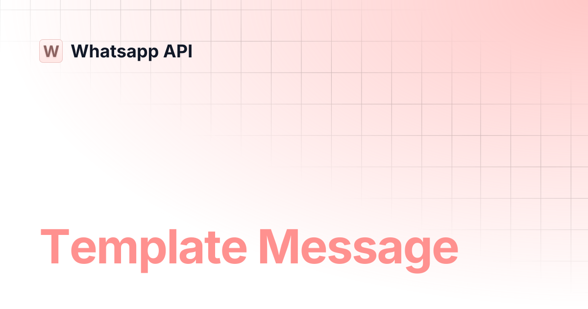 Template Message Whatsapp Api